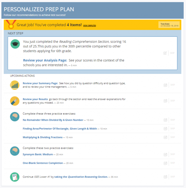 Tip of the Week: How to Use the Personalized Prep Plan - Test Innovators