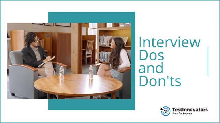 Admissions Interview Dos and Don’ts - Test Innovators