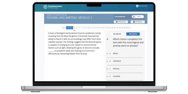 Digital SAT Practice Tests - Test Innovators