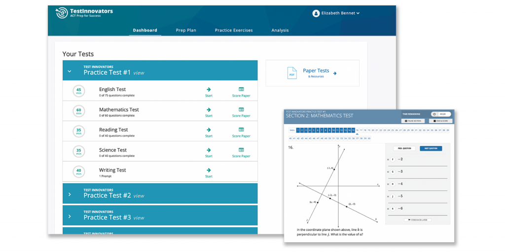 Test Innovators ACT Prep for Schools - ACT Practice Test by Test Innovators