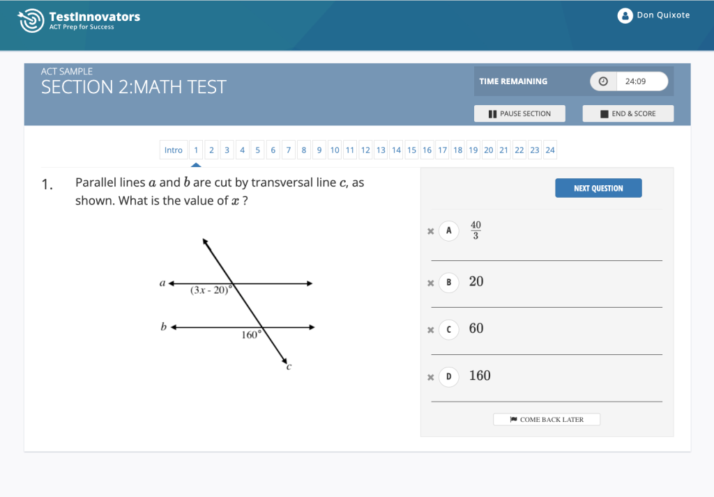 About the Enhanced ACT - Test Innovators